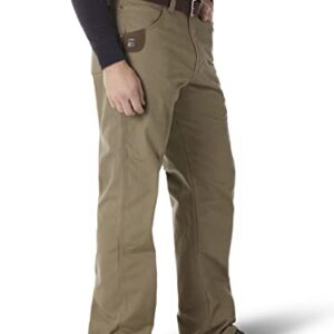 Wrangler Riggs Workwear mens Ripstop Carpenter jeans, Bark, 34W x 30L US