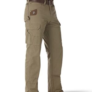 Wrangler Riggs Workwear mens Ranger work utility pants, Bark, 32W x 34L US