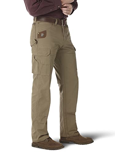 Wrangler Riggs Workwear mens Ranger work utility pants, Bark, 32W x 34L US