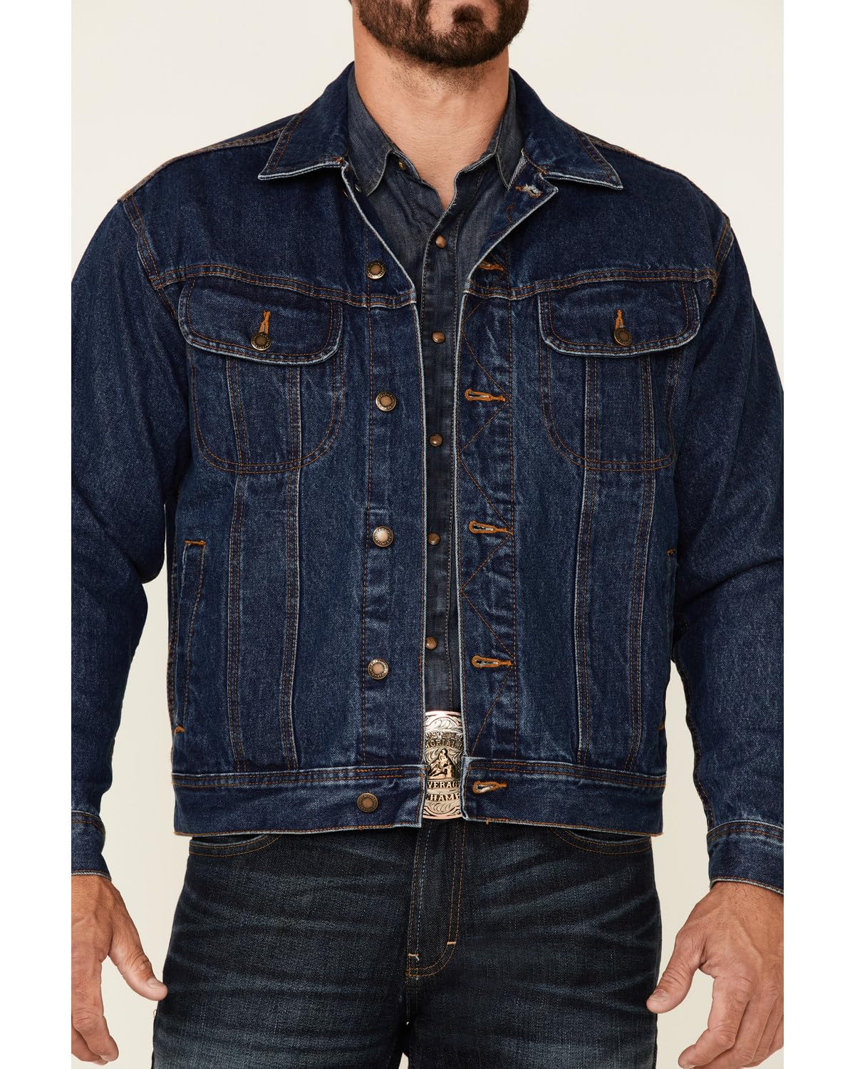 Wrangler Men's Unlined Denim Jacket, Antique Indigo, Medium