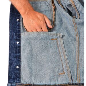 Wrangler Men's Unlined Denim Jacket, Antique Indigo, Medium