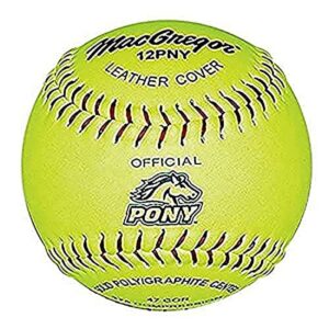 macgregor pony fast pitch softball, 12-inch (one dozen)