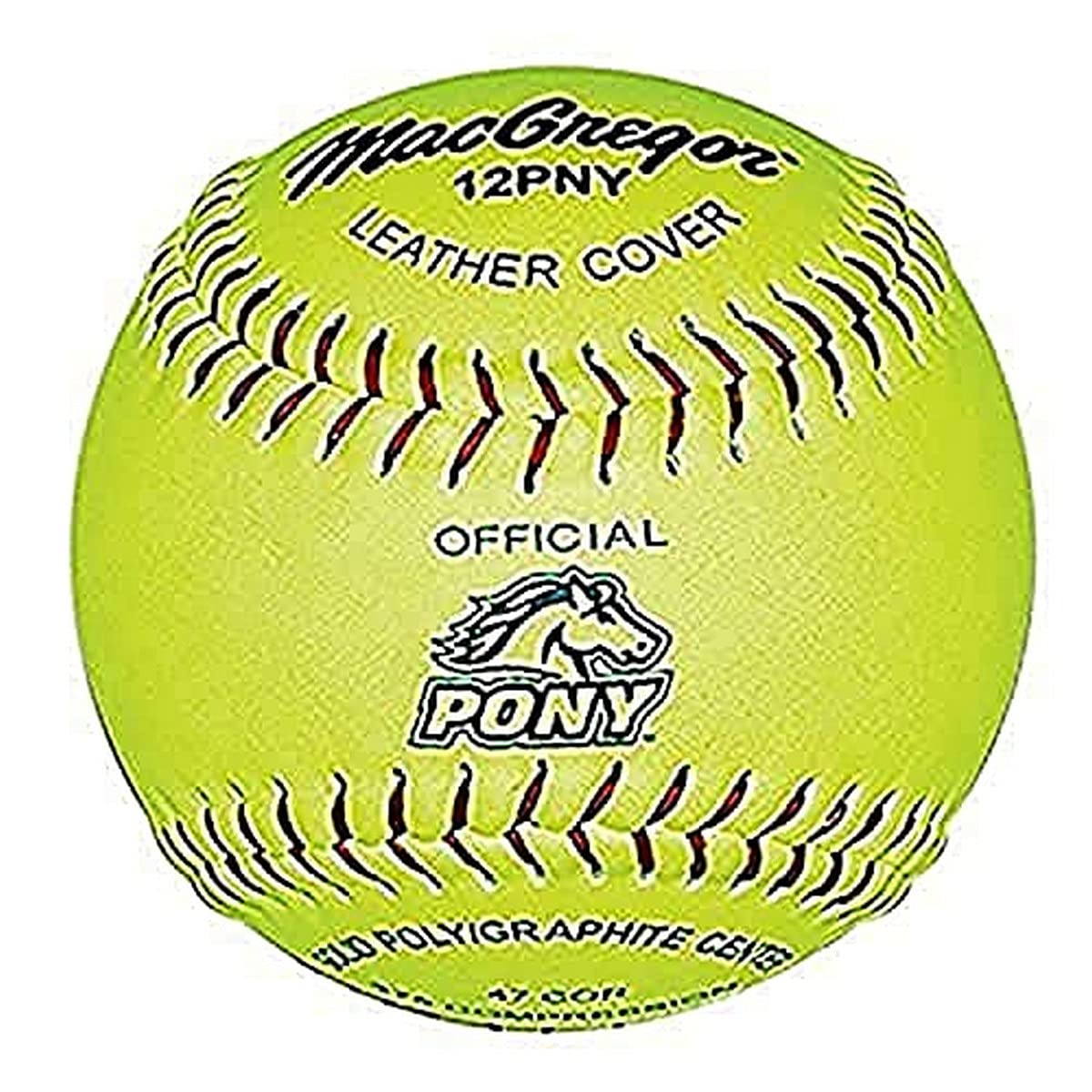 MacGregor Pony Fast Pitch Softball, 12-inch (One Dozen)