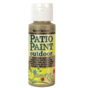 decoart patio paint, 2-ounce, natural tan grout