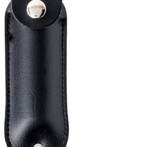 Smith & Wesson Pepper Shield Quick Release Large Pepper Spray Keychain with Leather Holster.75-Ounce, Black Finish