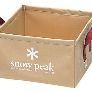 Snow Peak Pack Bucket - Made in the USA - 11.5 x 11.5 x 6.5 in