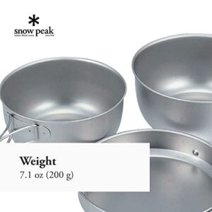 Snow Peak Titanium 3 Piece Cookset