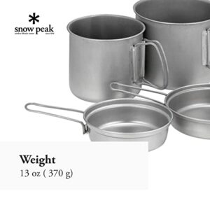 Snow Peak Trek Combo 4 Piece Cook Set