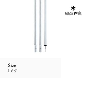 Snow Peak Tarp Aluminum Pole, 210cm