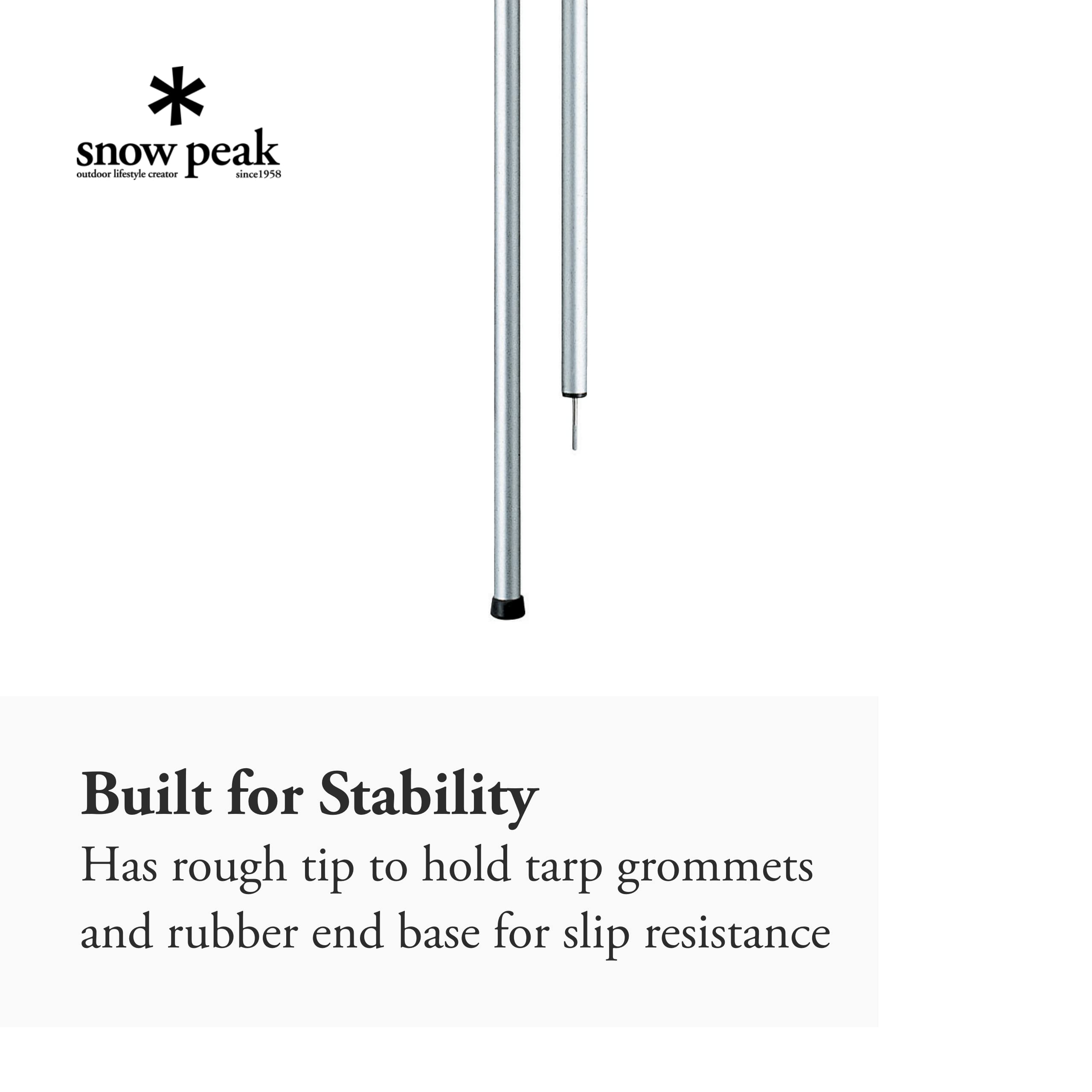 Snow Peak Tarp Aluminum Pole, 210cm