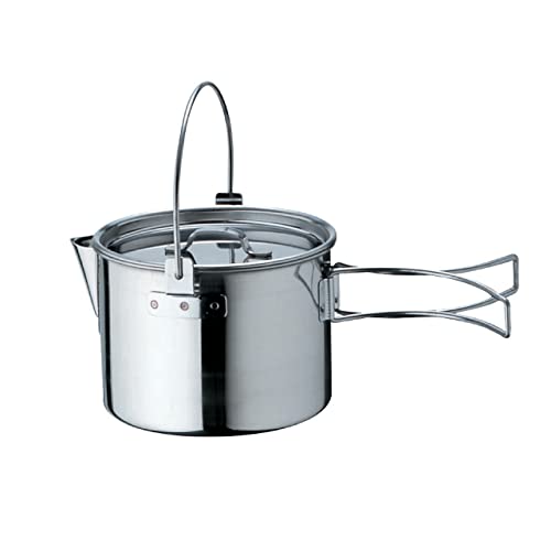 Snow Peak Kettle No. 1 - Stainless Steel Kettle for Outdoor Cooking - Durable Camping Kettle for Camping & Hiking