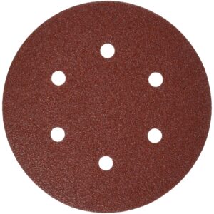 BOSCH SR6R000 Assorted Grits 6 In. 6 Hole Hook-And-Loop Sanding Discs