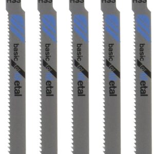 BOSCH T218A 5-Piece 3-5/8 In. 17-24 TPI Basic for Metal T Shank Jig Saw Blades, 3-5/8" 17-24 P TPI - 5 pcs