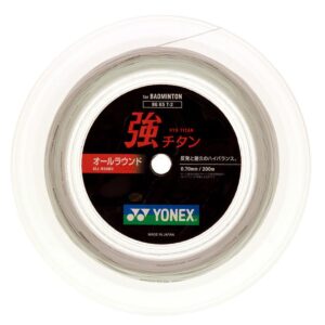 yonex bg-65 ti white badminton string in reel