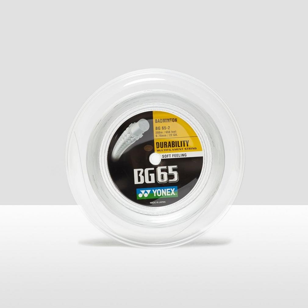 Yonex BG-65 White Badminton String in Reel