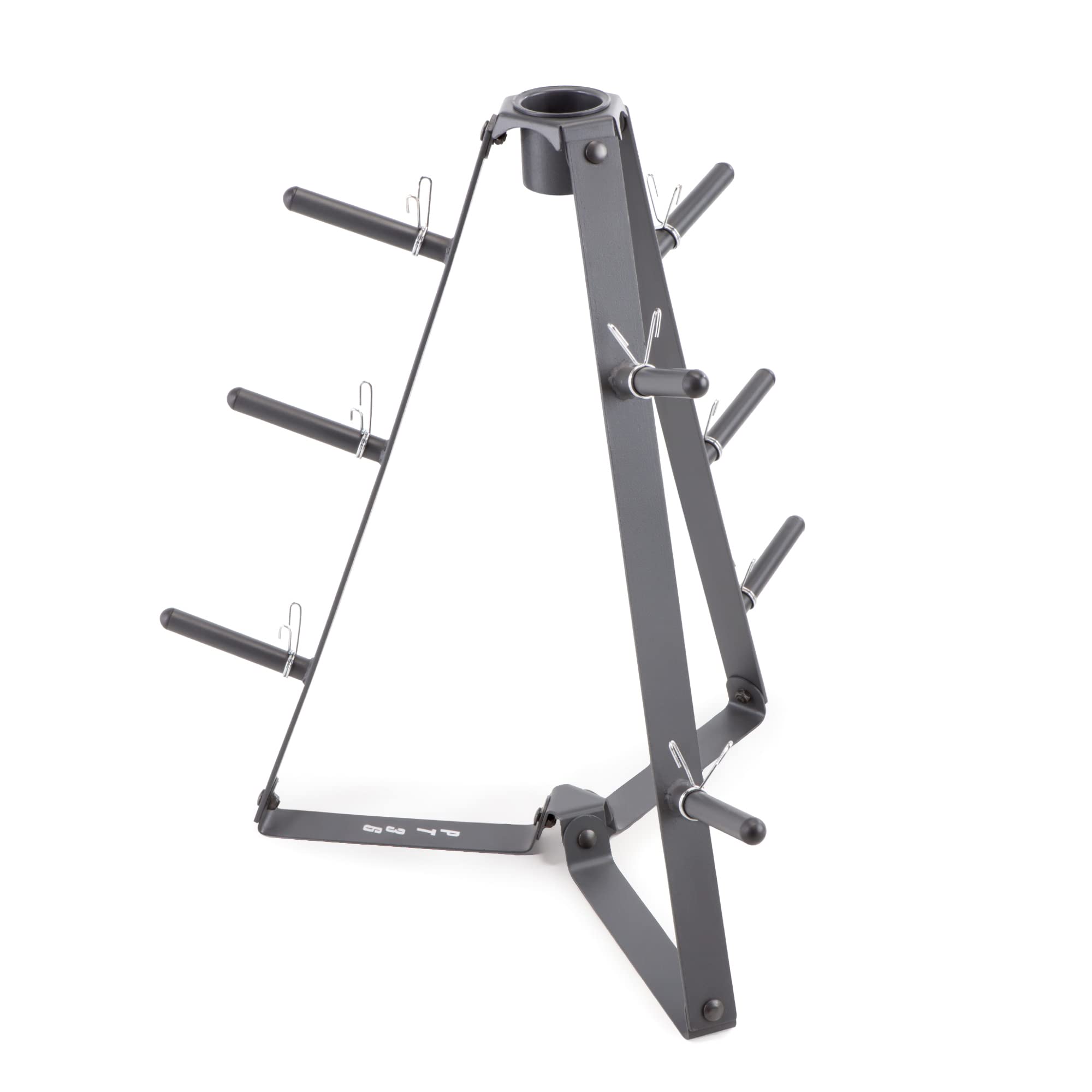 Marcy Plate Tree for Standard Size Weight Plates/Storage Rack for Exercise Weights PT-36 dark grey, 34.00 x 9.00 x 4.00"