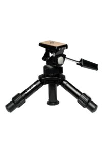 slik mini-pro v tripod with 2-way pan/tilt head - black