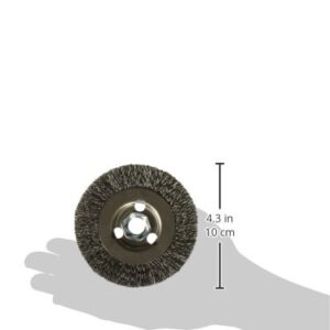 BOSCH WB569 4-Inch Crimped Carbon Steel Wire Wheel, 5/8-Inch x 11 Thread Arbor