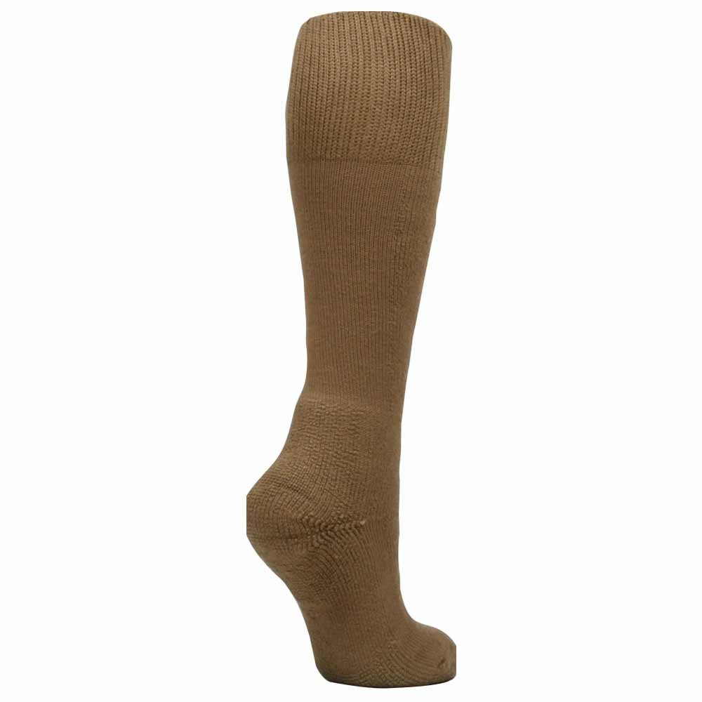 thorlos unisex adult Mcb Max Cushion Combat Over the Calf Hiking Socks, Coyote Brown, X-Large US