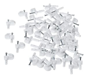 closetmaid 1770 back wall clips for drywall, 48 pack, 48-pack, white