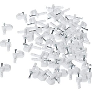 ClosetMaid 1770 Back Wall Clips for Drywall, 48 Pack, 48-Pack, White