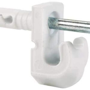 ClosetMaid 1770 Back Wall Clips for Drywall, 48 Pack, 48-Pack, White