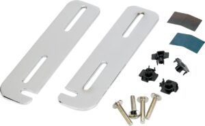 fender pure vintage piggyback clip bars, chrome, 2-pack