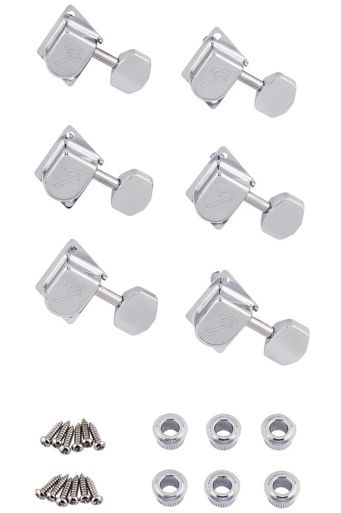 Fender 70s "F" Style Guitar Tuning Machines/Chrome, Set of 6