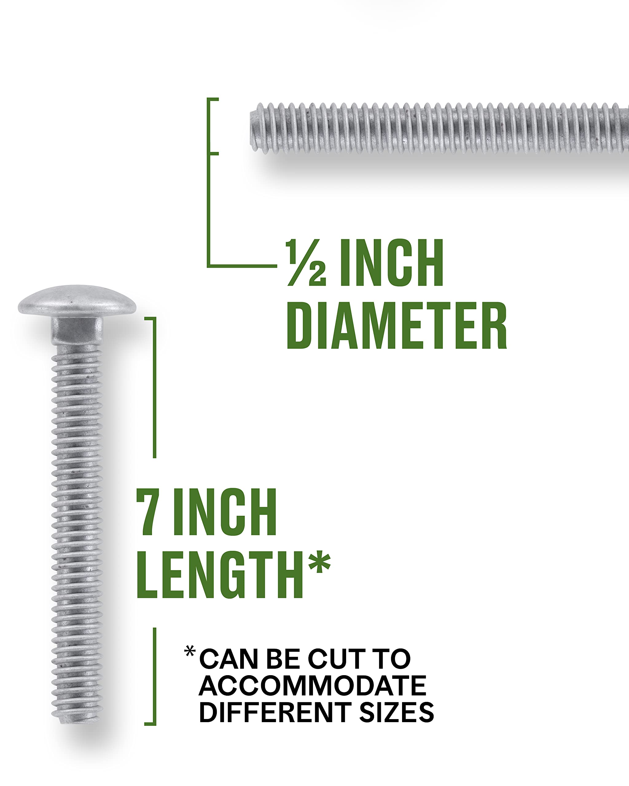 Hillman 1/2X7 Carriage Bolt