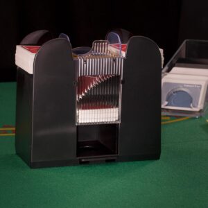 Automatic Card Shuffler - Battery-Operated 6-Deck Playing Card Dispenser - Game Night and Casino Accessories by Trademark Poker