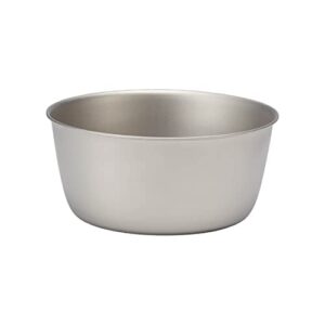 snow peak titanium trek bowl - ultralight & sturdy titanium bowl - durable & compact cookware for camping, hiking, or backpacking trips - 13 cm