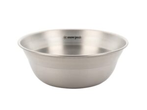 snow peak tableware bowl small, tw-030, stainless steel, lightweight for camping everyday use, made in japan, lifetime product guarantee,medium