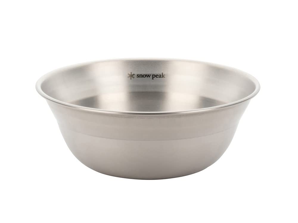 Snow Peak Tableware Bowl Small, TW-030, Stainless Steel, Lightweight for Camping Everyday Use, Made in Japan, Lifetime Product Guarantee,Medium