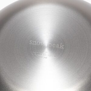 Snow Peak Tableware Bowl Small, TW-030, Stainless Steel, Lightweight for Camping Everyday Use, Made in Japan, Lifetime Product Guarantee,Medium