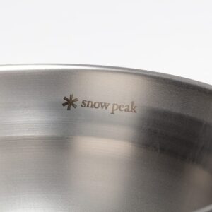 Snow Peak Tableware Bowl Small, TW-030, Stainless Steel, Lightweight for Camping Everyday Use, Made in Japan, Lifetime Product Guarantee,Medium