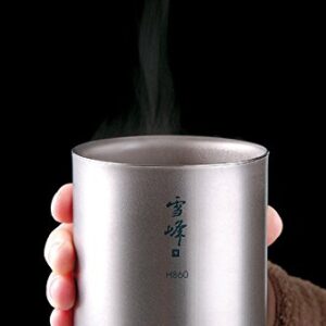 Snow Peak Seppou Stacking Mug H200 Titanium One Size