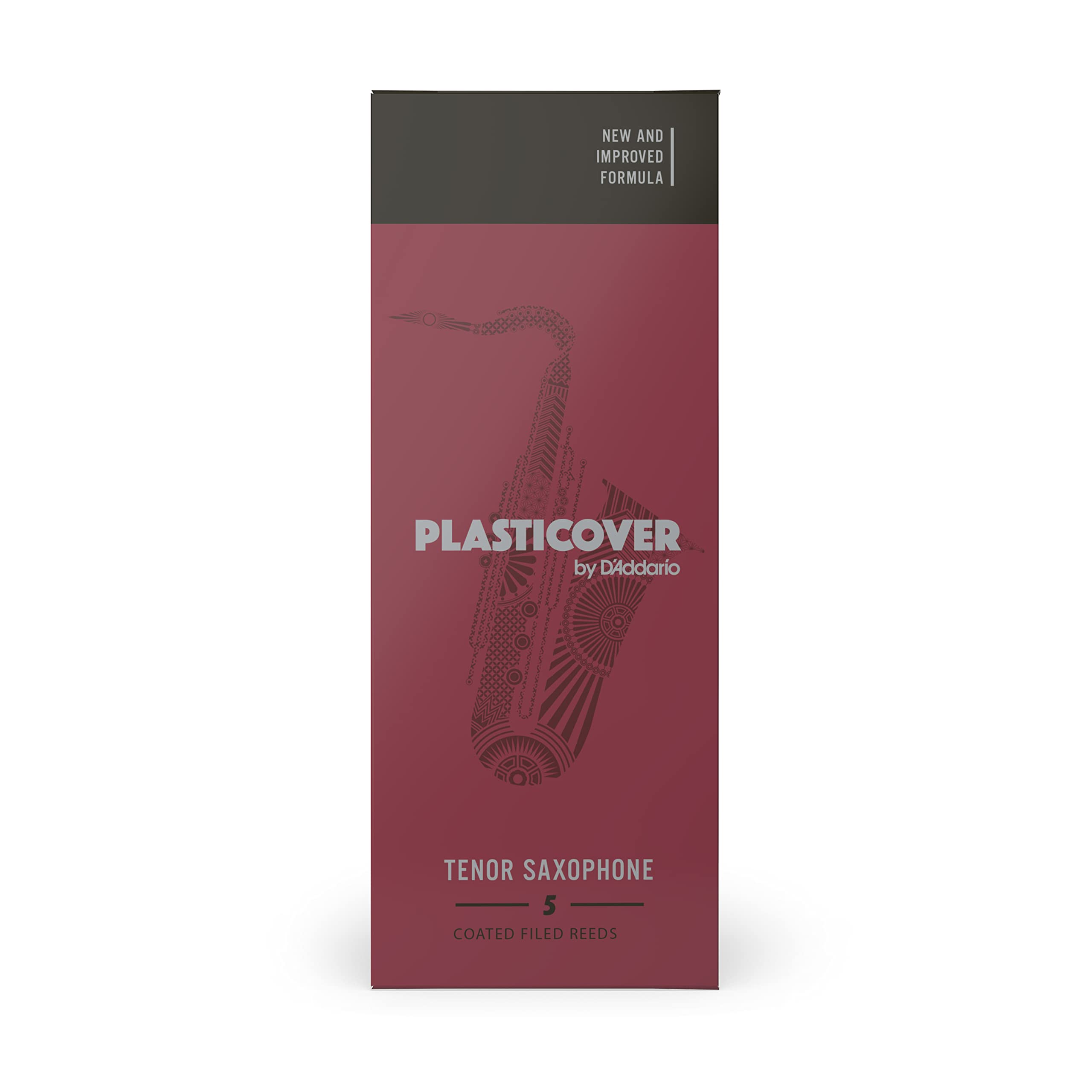 Rico Plasticover Tenor Saxophone Reeds - Tenor Sax Reeds, Strength 3.0, 5-pack