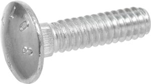 hillman 240183 carriage bolt, 3/8 x 4-1/2-inch, steel, zinc-plated, silver, 50-pack