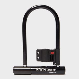 Kryptonite Keeper 12 Standard Heavy Duty Bicycle U-Lock with Bracket (4-Inch x 8-Inch), Black