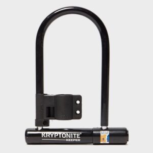 Kryptonite Keeper 12 Standard Heavy Duty Bicycle U-Lock with Bracket (4-Inch x 8-Inch), Black