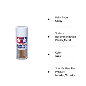 Tamiya Gray Fine Surface Primer L, 180ml Spray Can