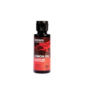 d'addario accessories lemon oil - guitar fretboard oil - guitar accessories - removes dirt, grease, build up from instrument - conditions to resist dryness - extends fretboard life