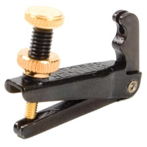 wittner stable-style black with gold-plated screw fine tuner for 3/4-4/4 violin