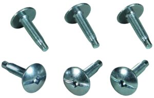 square d by schneider electric s106 load center cover replacement screws, 6-pack, no size, silver, 6 count