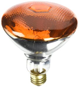 westinghouse amber 0441100, 100 watt, 120 volt incandescent br38 light bulb-2000 hours, 1 count (pack of 1)