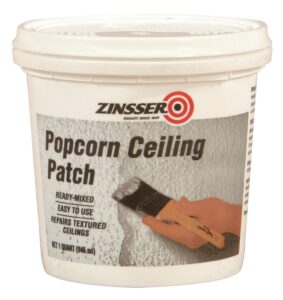 rust-oleum zinsser ready-mixed popcorn ceiling patch, 1-quart