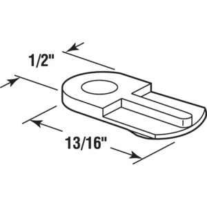 Prime-Line PL 14518 Flush Plastic Screen Clip, White (25 pack)