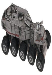 titanium series star wars 3inch vehicles - clone turbo tank