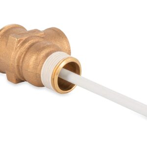 Camco Automatic Temperature and Pressure Relief Valve with Extension Probe and Lever | Features an All Brass Body with a Stainless Steel Pressure Spring | (10473), Silver/Pewter