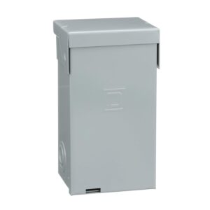 square d - home250spa homeline spa panel, load center with 50-amp enclosed main breaker, 2-pole, ground fault interrupt,grey